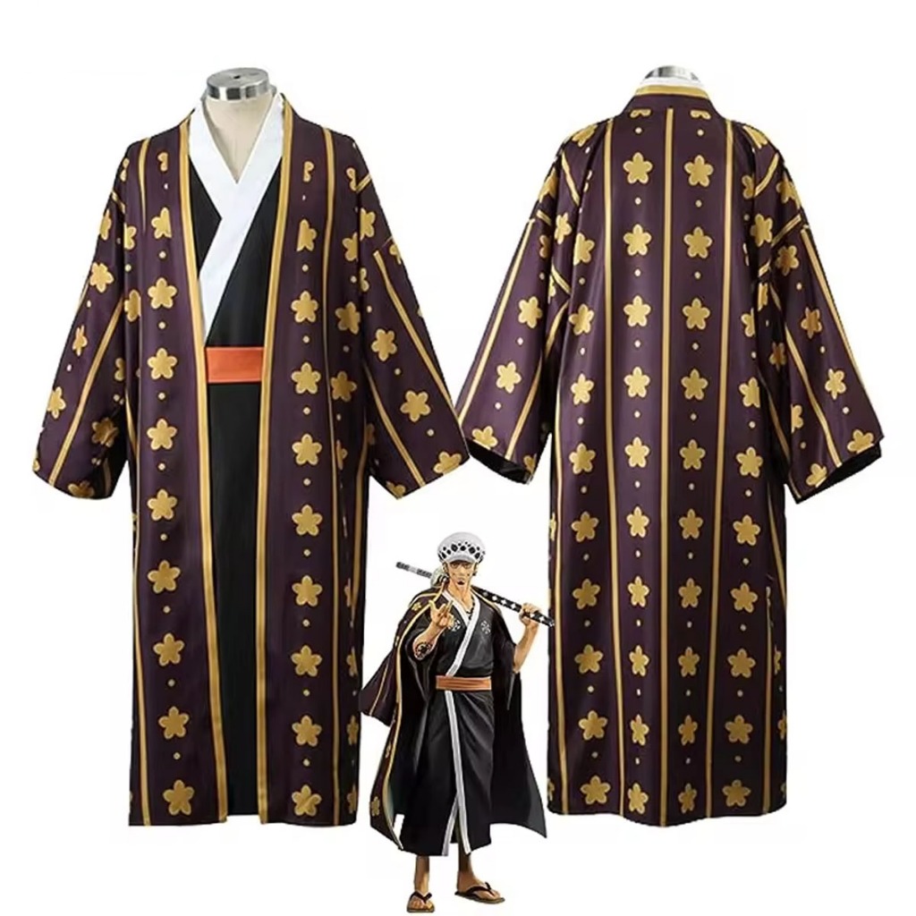 Anime One Piece Trafalgar Law Cosplay Costume Halloween costume Wano ...