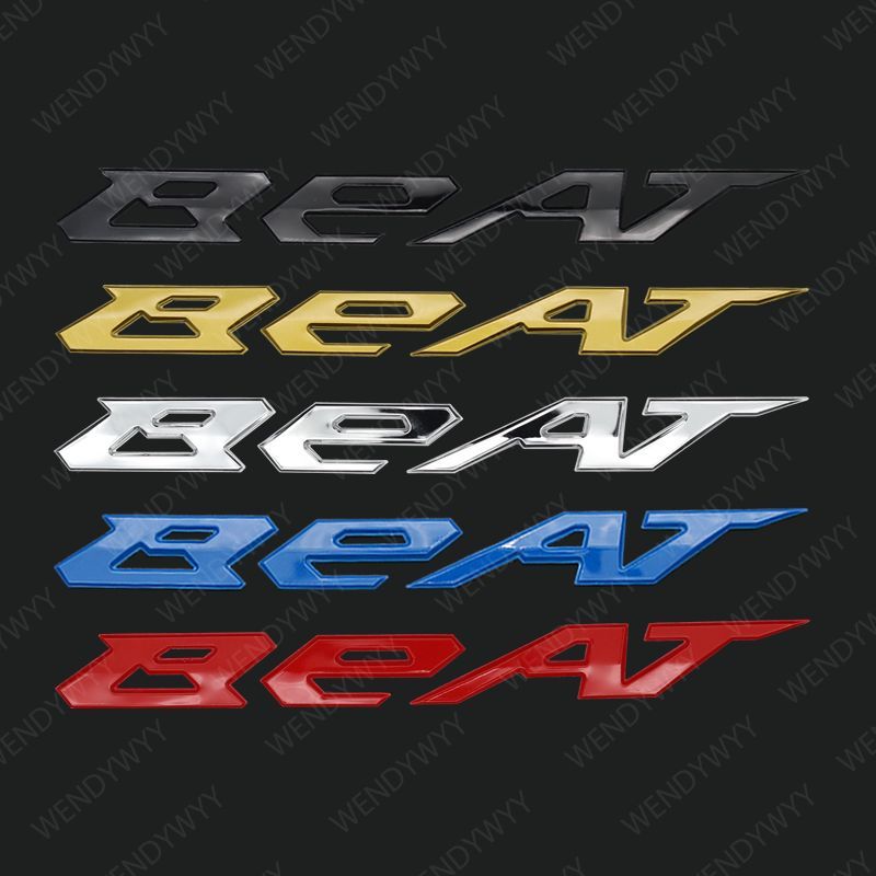 1 Pair 3D Soft Honda Beat Sticker Deluxe Multicolor Emblem for ...