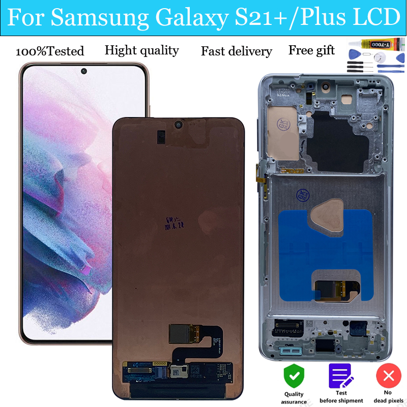Original AMOLED For Samsung Galaxy S21 Plus 5G LCD Display Touch Screen ...