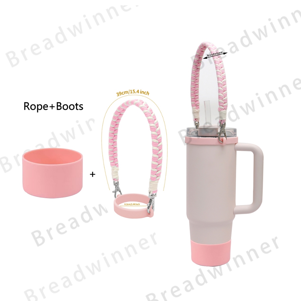 2pcs Stanley Cup Set Hydro AquaFlask+Portable Handheld Rope Water Cup ...