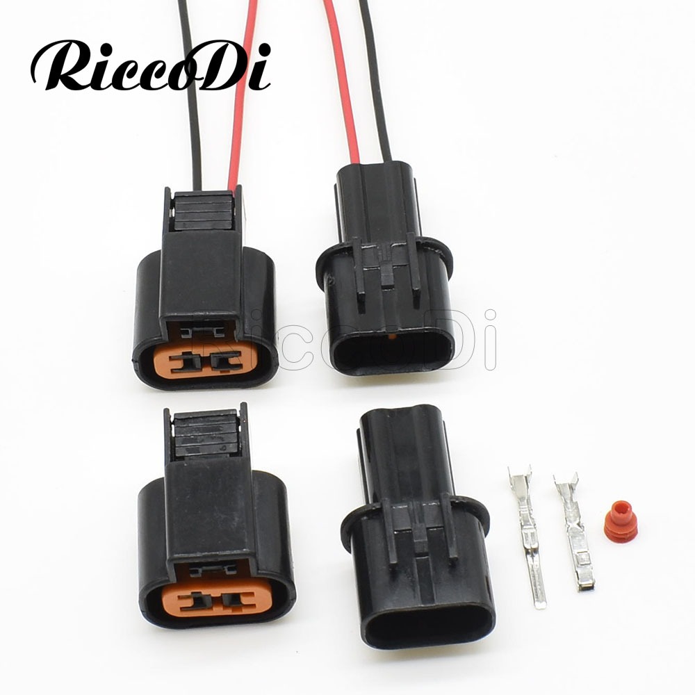 1 Set KUM 2 Pin Way Female Male Sensor Fog Lamp Auto Connector For ...