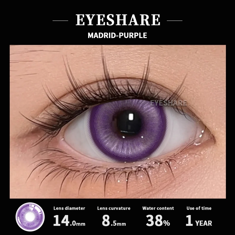 EYESHARE MADRID Color Contact Lens Eyes Shine Bright Big Eyes Small ...