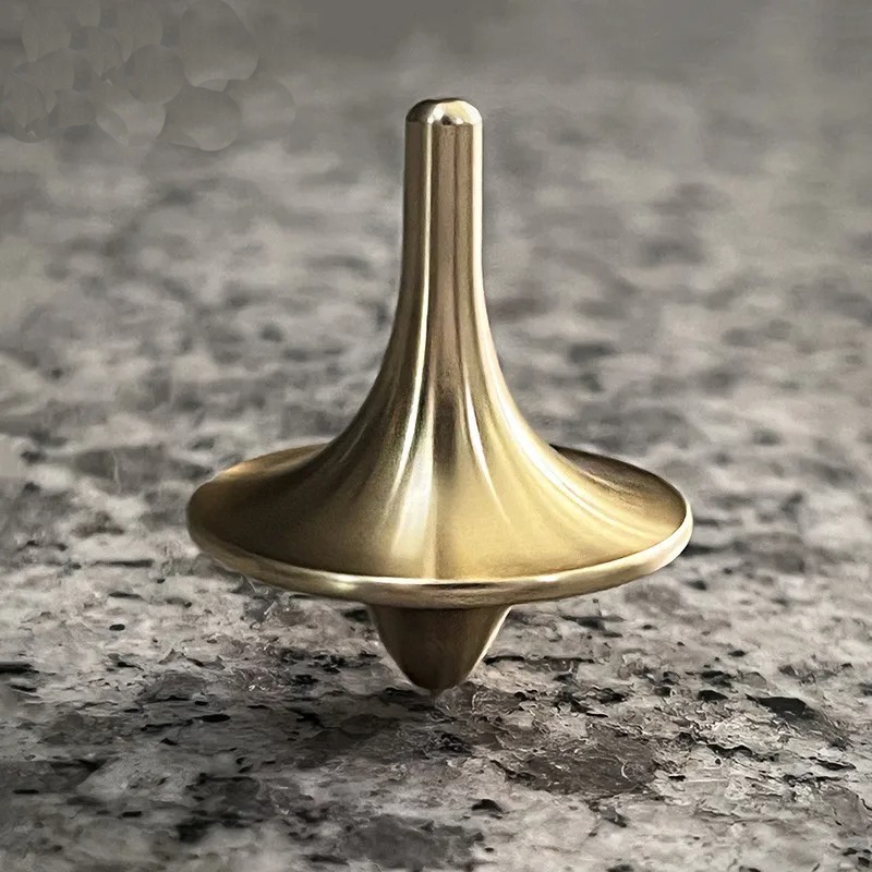Solid Brass Spinning Gyro Creative Party Game Favor Spin Top Spinner ...