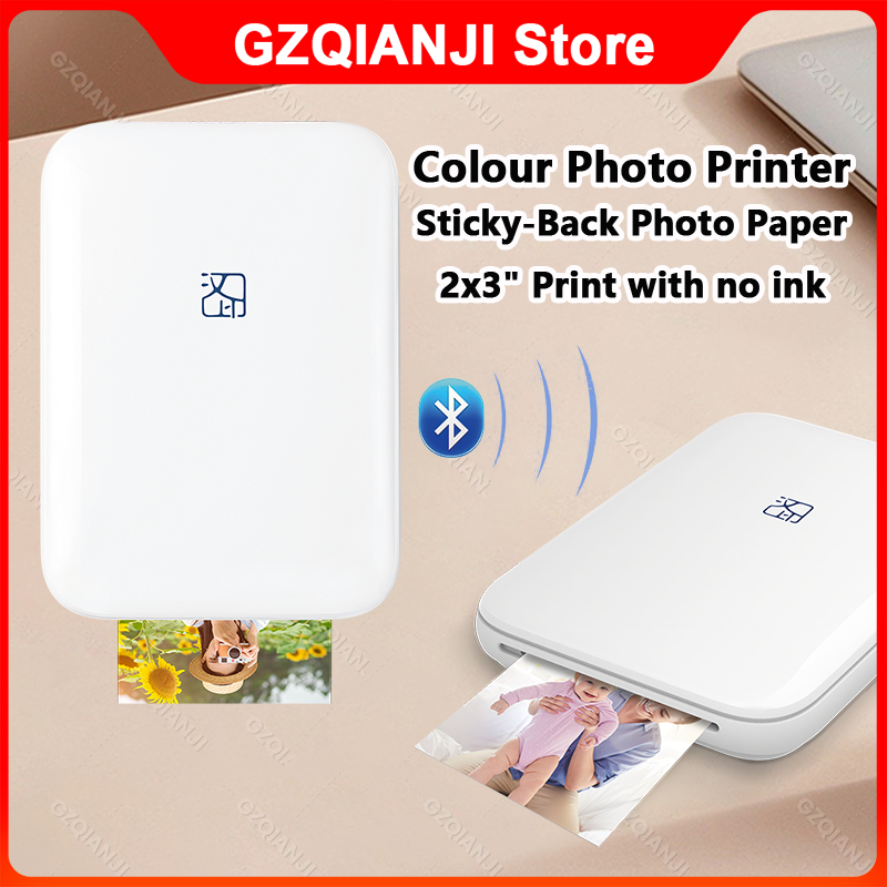 HPRT MT53 Photo Printer Home Small Mobile Photo Printer Color Portable ...