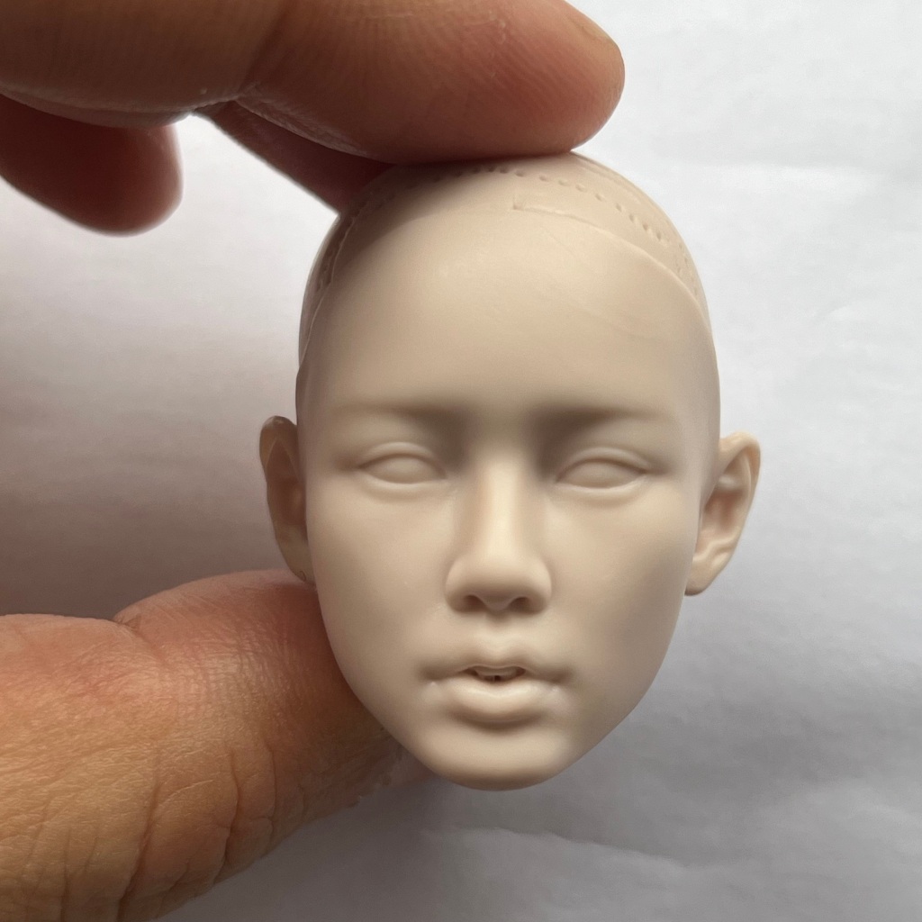 Unpainted 1/6 Scale K-pop Girl Group Member Lisa Head Sculpt Model Fit ...