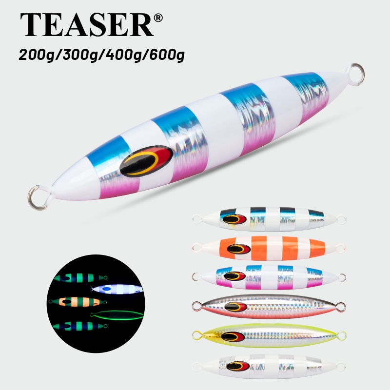 TEASER【J120】200g 300g 400g 600g Deep Sea Slow Shake Jigging Lure Fast ...