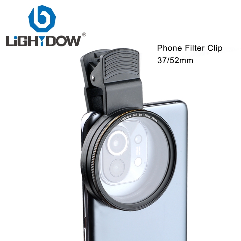 Lightdow 52mm Phone Filter Holder for iPhone/Android - CPL/ND Filter ...