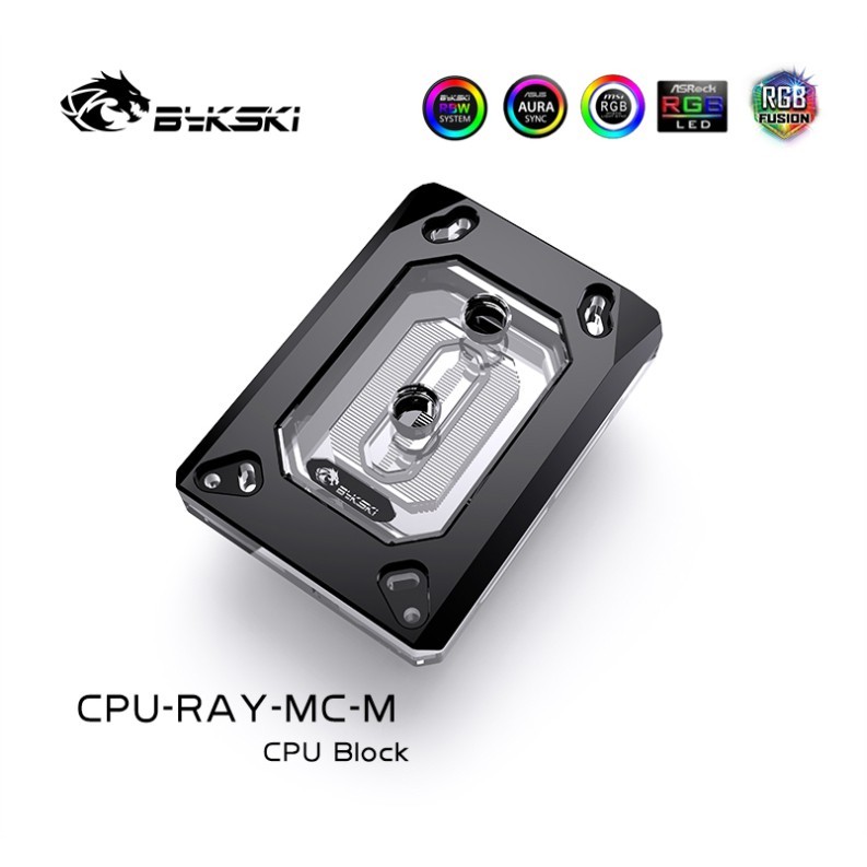 Water Block For AMD AM5/AM4/TR4/STRX4/SWRX8 G1/4 Bykski CPU-RAY-MC-M ...