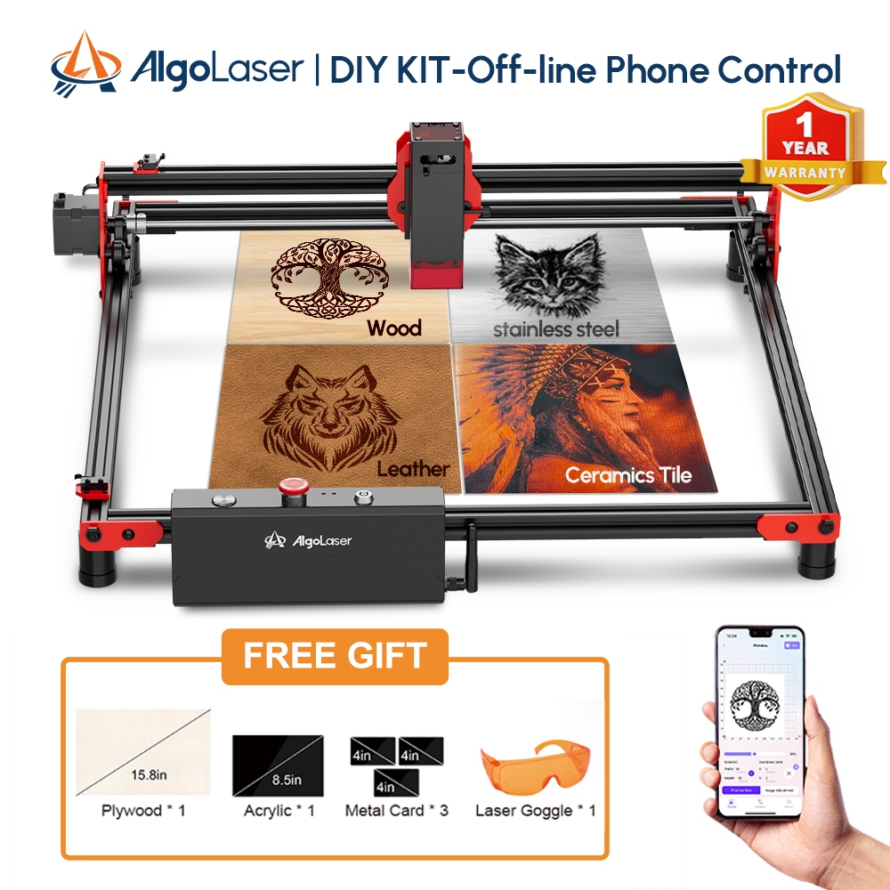 90W AlgoLaser DIY KIT Laser Engraving Machine Ultra-Thin Beam ...