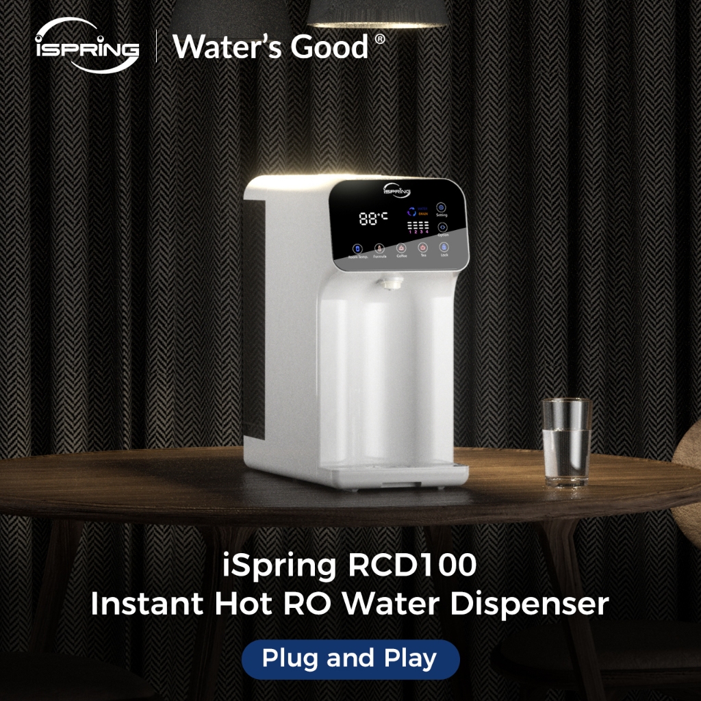 iSpring RCD100 5-Stage Portable Water Filtration System Countertop ...