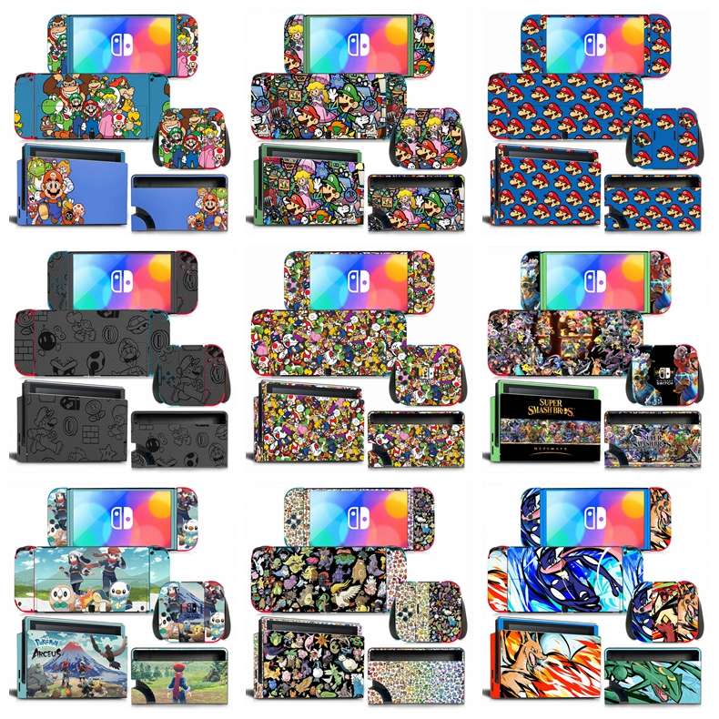 50 Kinds Pattern Skin Sticker Compatible with Nintendo Switch OLED ...