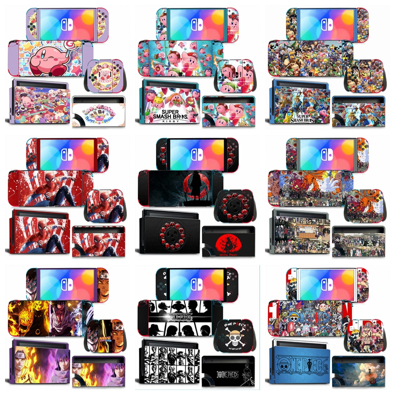 50-Colors Pattern Skin Sticker Compatible with Nintendo Switch OLED ...