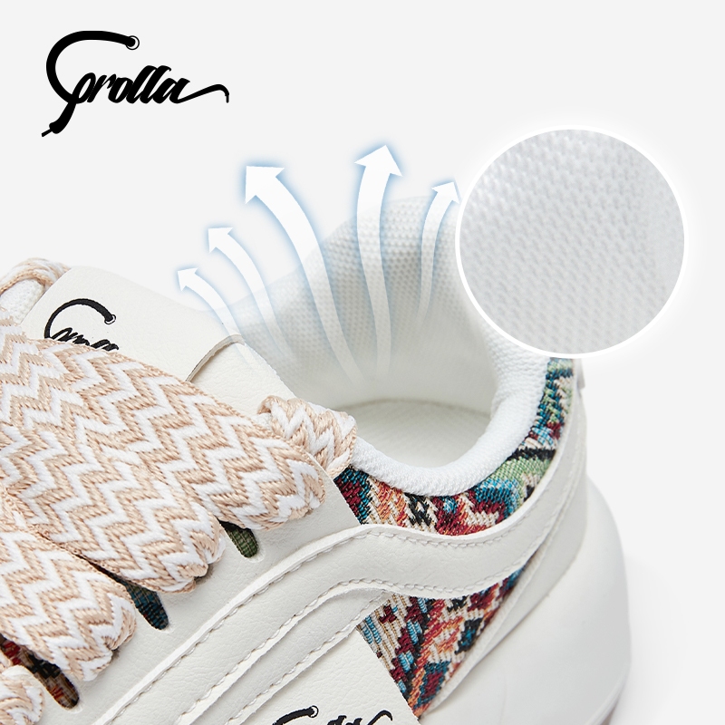 COROLLA Women's White Sneakers - Casual Athletic Sports Shoes for ...