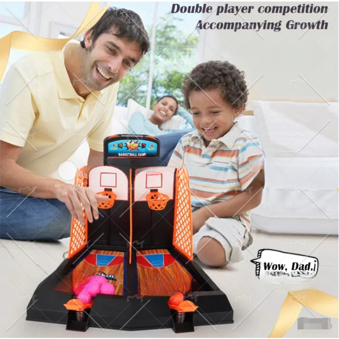 Educational Mini Basketball Game for Two with Double-Finger Shooting ...