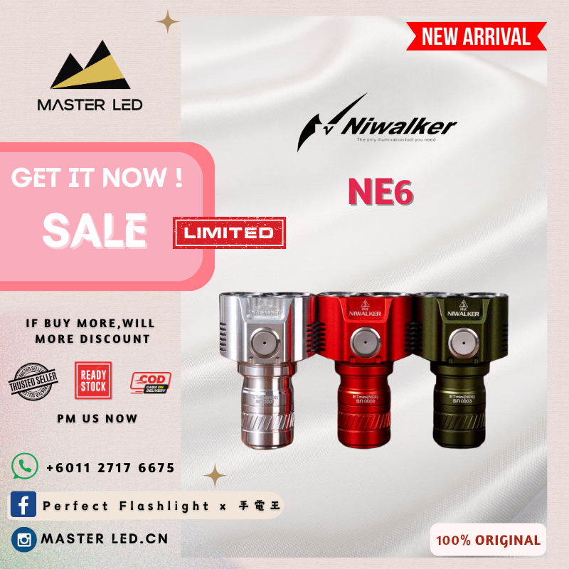 Perfect Flashlight NIWALKER ETmini NE6 CW & NW TYPE-C Rechargeable ...
