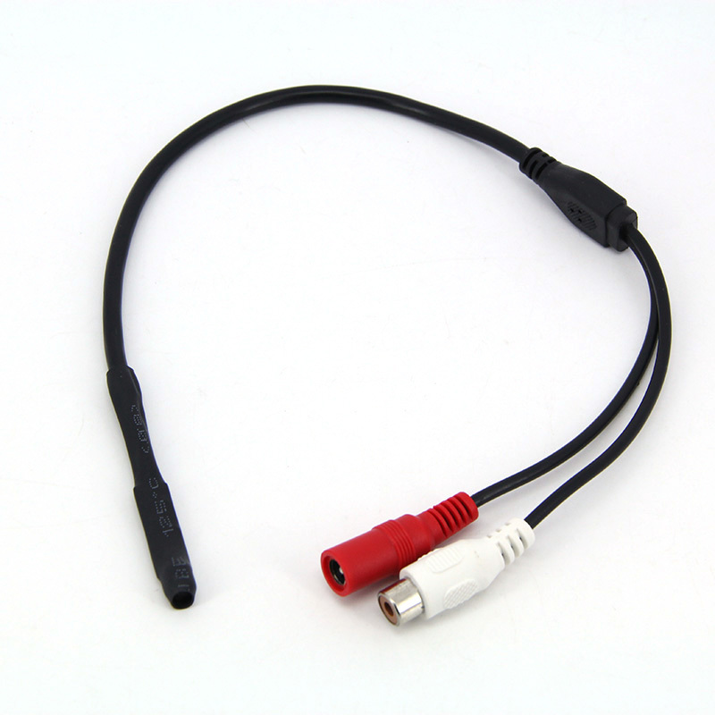 DC 12V Sound Monitor Audio RCA Power Cable Mini Microphone Pickup for ...