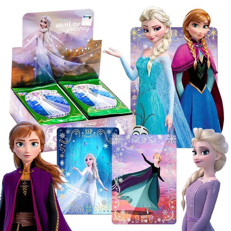 Frozen cards,rare SSP/SP/PR/SSR flash cards,Elsa Anna Olaf,animation ...