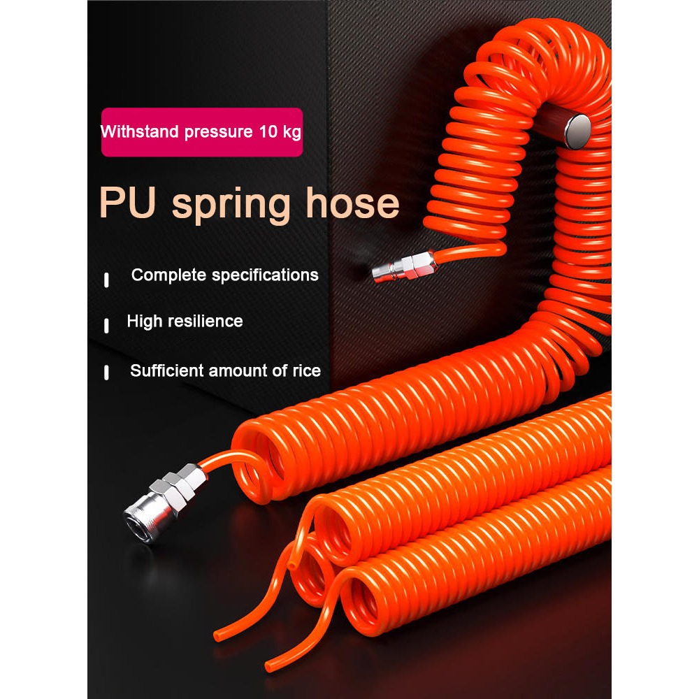 PU Spring Trachea Hose Spiral Telescopic Air Compressor Air Pump High ...