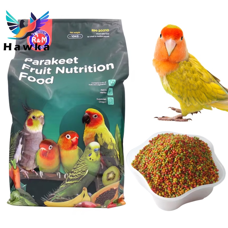 R&M Parakeet Fruit Nutrition Food Pellets Rich in Vitamins Supplement ...