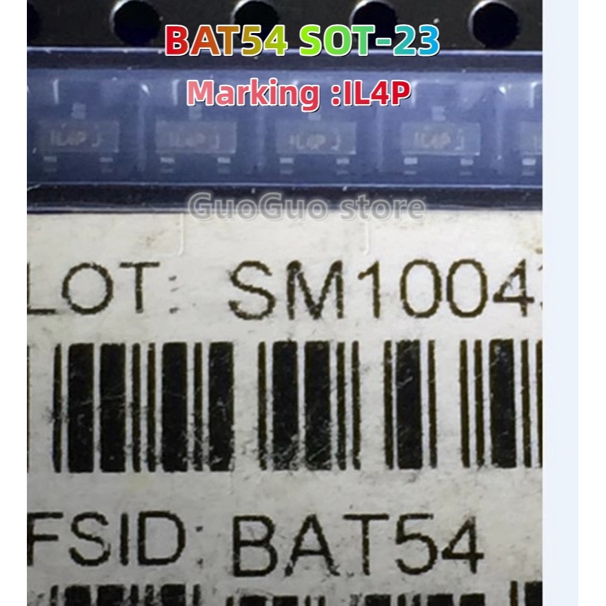 10pcs BAT54 SOT-23 SMD Schottky Diode Marking:IL4P IL4 1L4 New Original | Shopee Philippines
