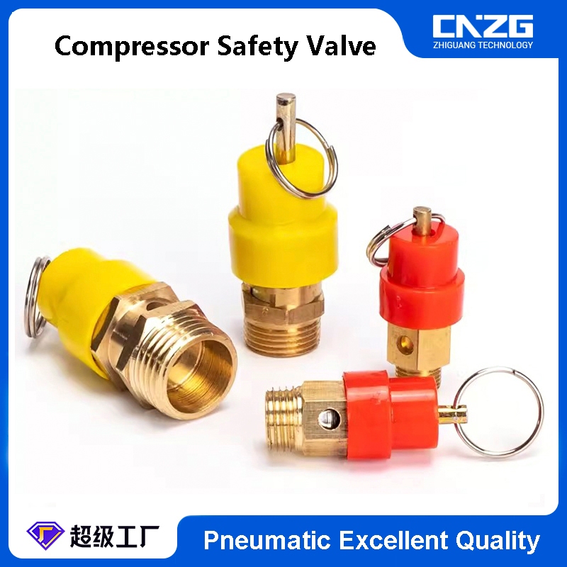 1/8 1/4 3/8 1/2 BSP 8kg Air Compressor Copper Safety Valve Pressure ...