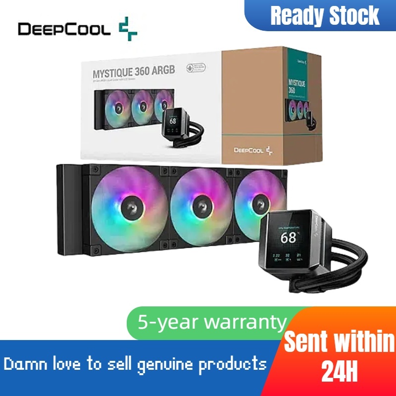 DEEPCOOL MYSTIQUE 360 ARGB CPU Water Cooler AIO 2.83 inch 480×640 TFT ...