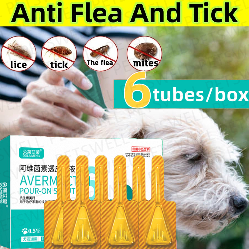 Tick And Flea Remover For Dog Anti-Flea Anti-Itching Dewormer tick ...