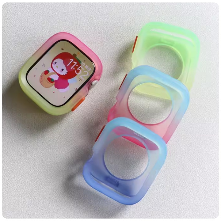 Jelly Gradient Color Frame Frame Case For i Watch Case Watch Series 9 8 ...
