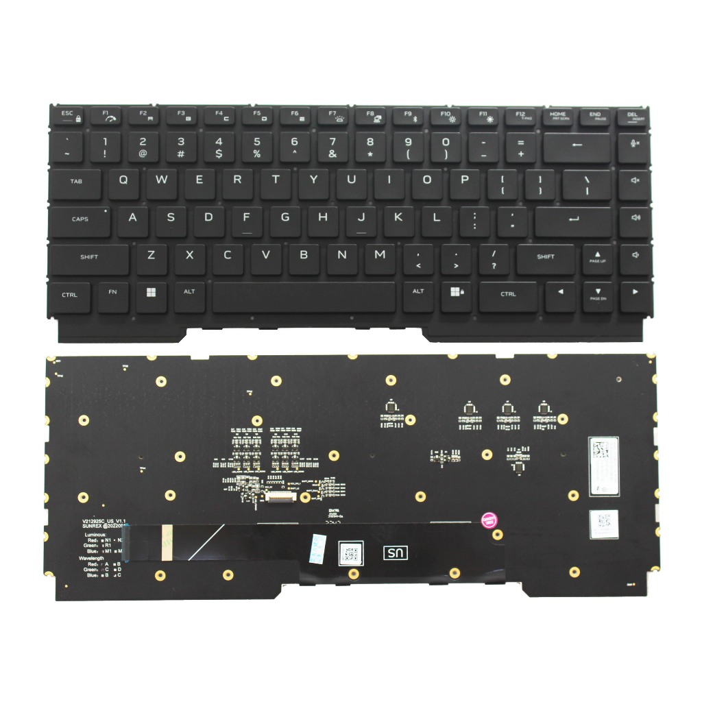 New US Backlit Keyboard with Backlight for Laptop Dell Alienware M16 R2 ...
