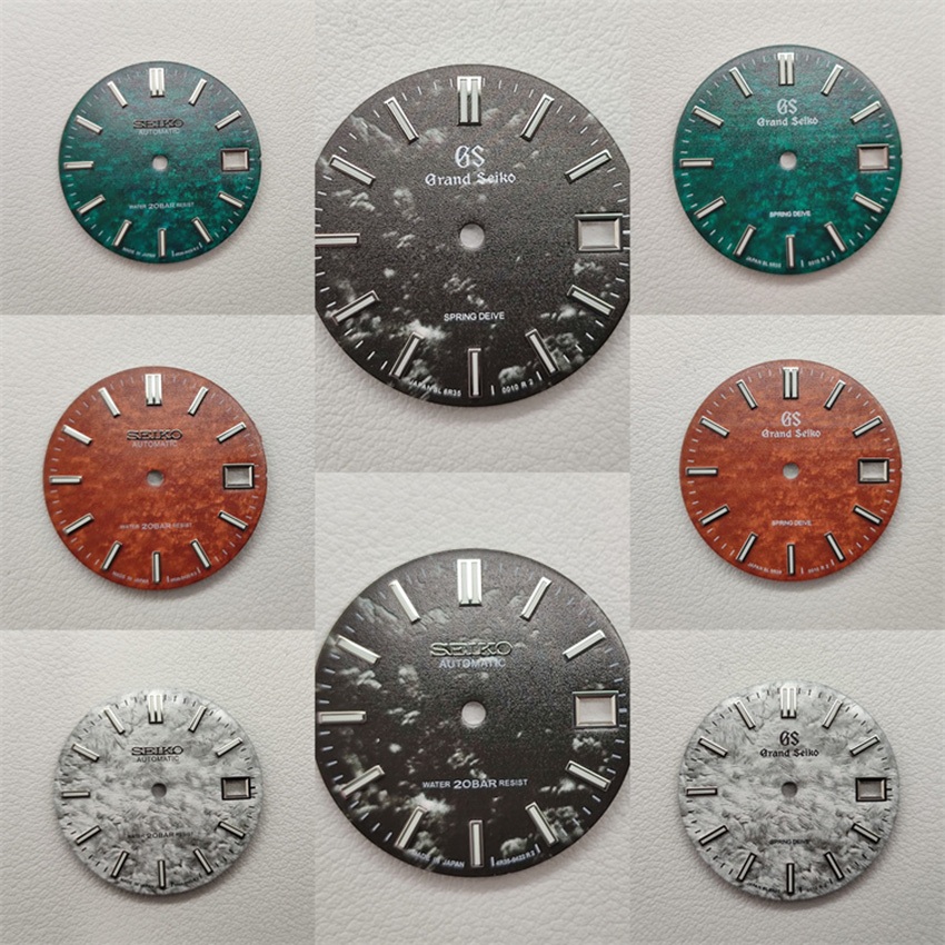 28.5MM Watch Dial GS Modified Diving Surface Luminous Dial Watch ...