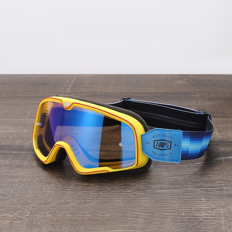 100% Barstow Vintage Motocross Goggles UV400 Men Women Motorcycle ...