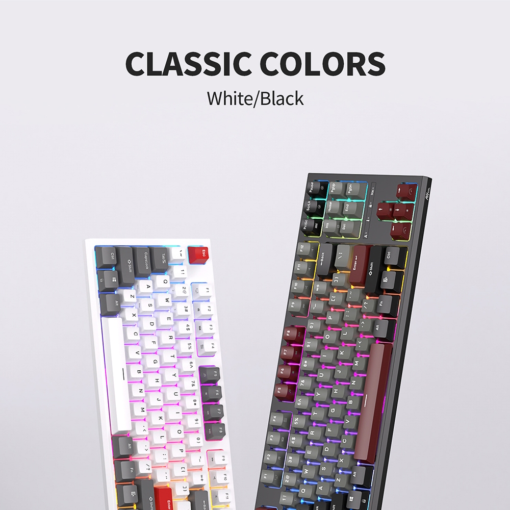 Royal Kludge RK R87 87 Key Wired Professional Game Hotswap Mechanical ...