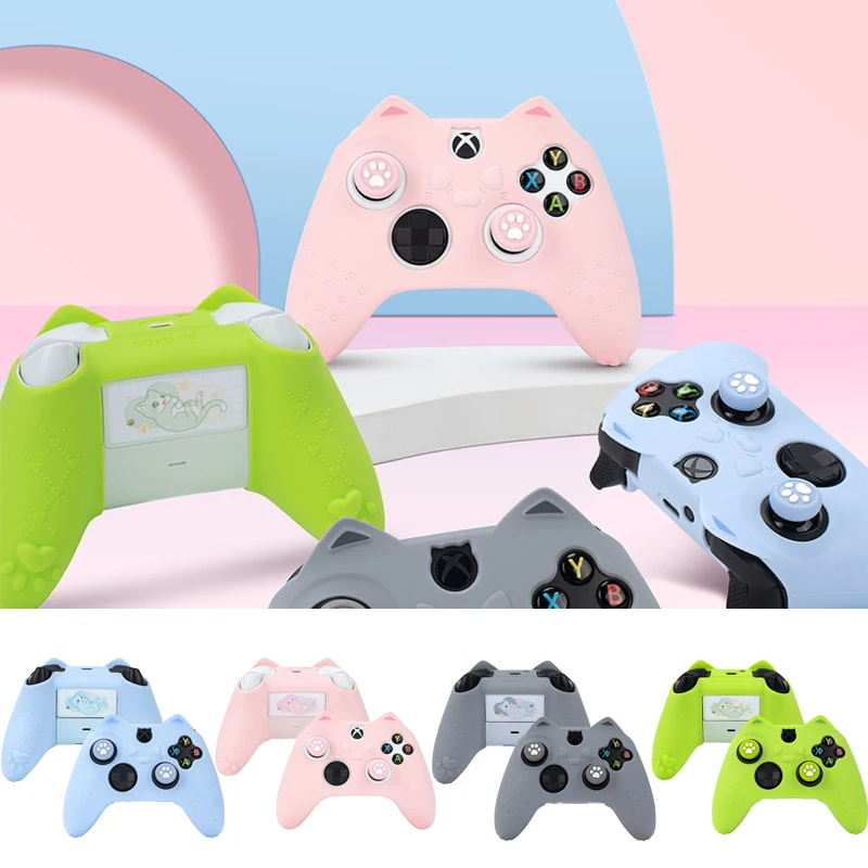 Xbox cover Cute Cat Paw Silicone Soft Protector Sticker Skin For Xbox ...