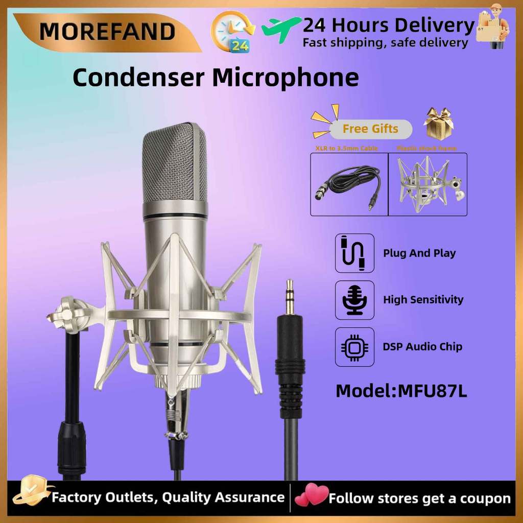 mini capacitor microphone Professional Wireless Microphone UHF Handheld ...