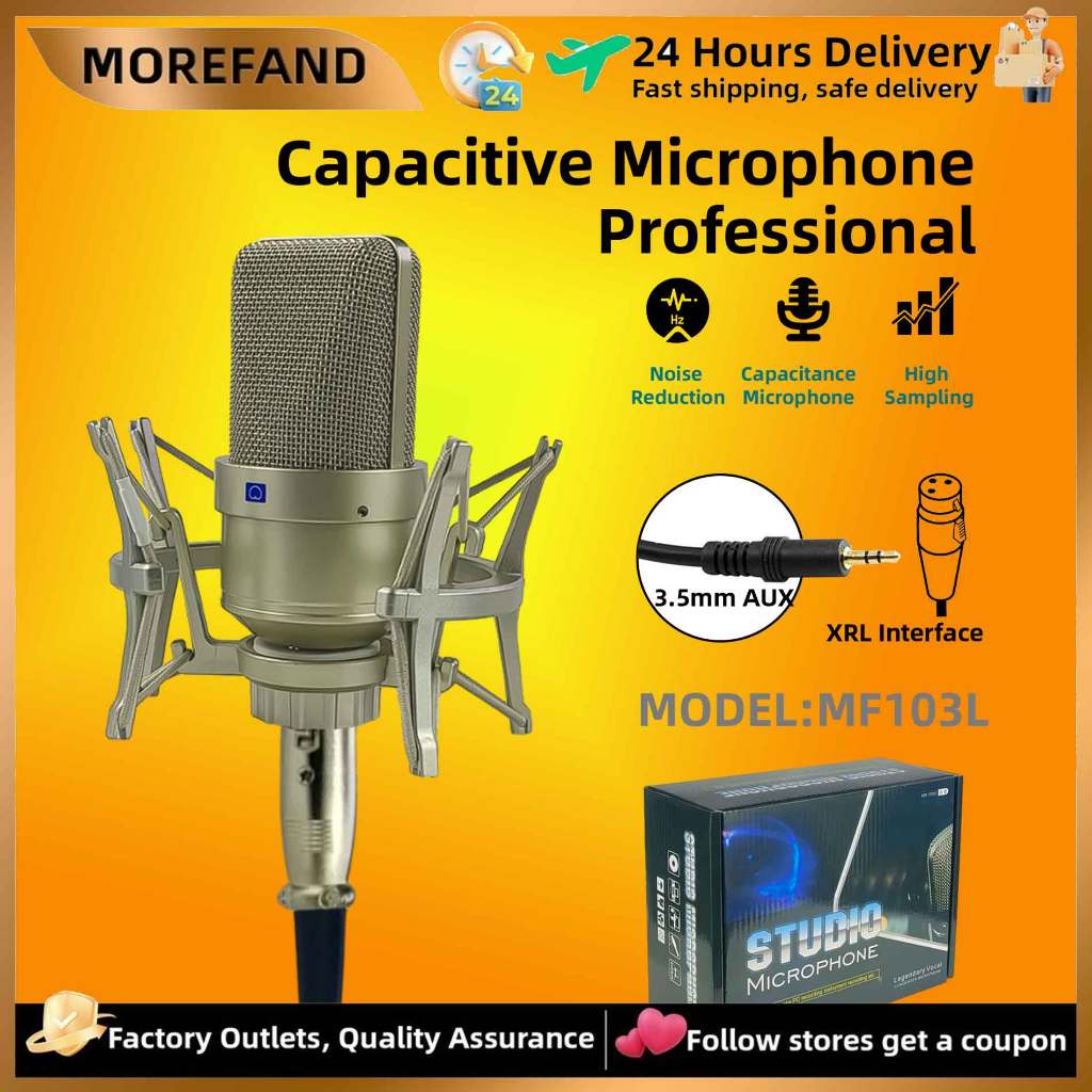 Professional Wireless Microphone UHF Handheld Rechargeable Dynamic ...