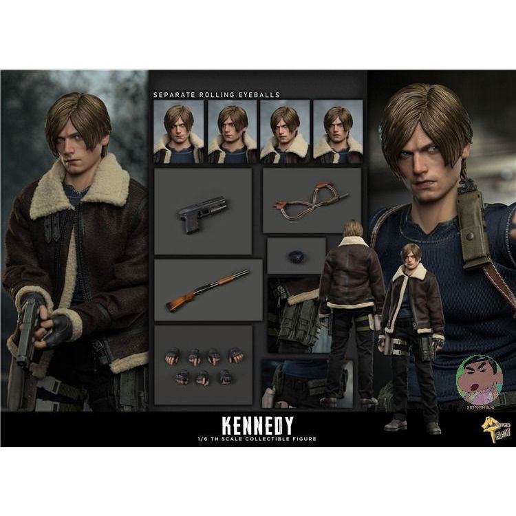 MTTOYS 017 1/6 Resident Evil Leon Scott Kennedy Action Figure | Shopee ...