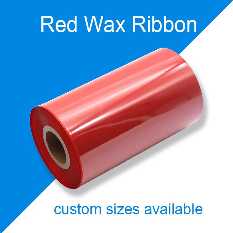 Red Color Wax Barcode Ribbon Thermal Ribbon Red Color Printing | Shopee ...