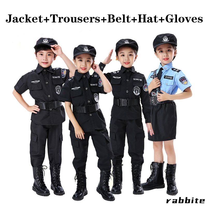 Kids Costume - Cosplay Occupation Uniform Career Day For Police ...