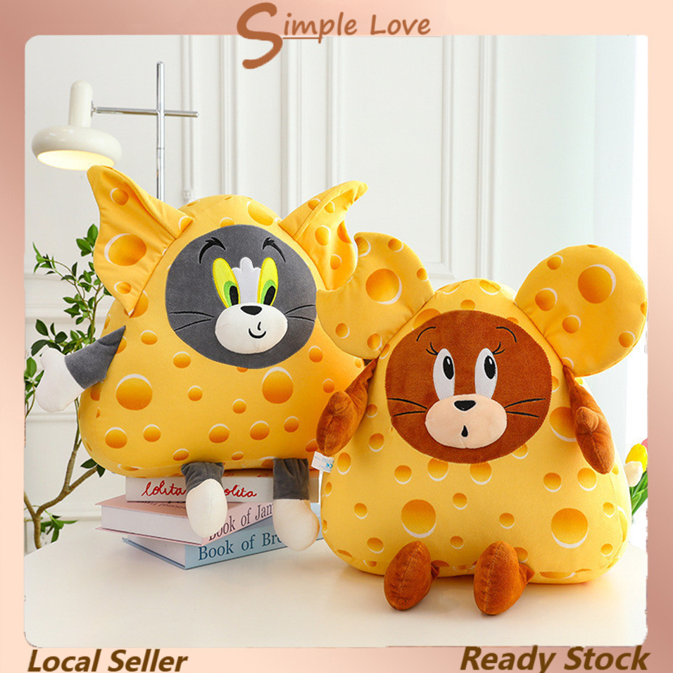 CUTE Cheese cat mouse plushie Tom and Jerry cat stuffed toy kid ...