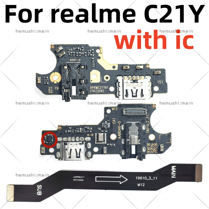 USB Charging charger port board for realme C21Y Mainboard Flex USB Port ...