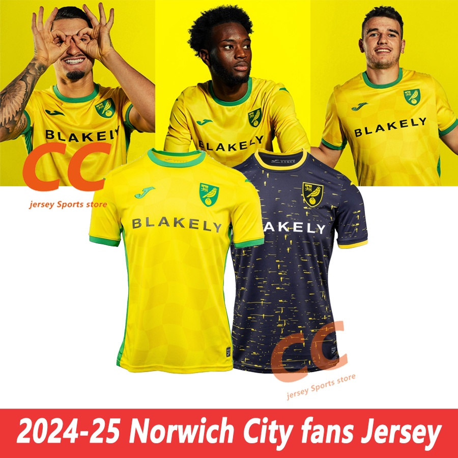 NOR NCFC Soccer Football Jersey Sports T shirt Men's Jerseys 2024-25 ...