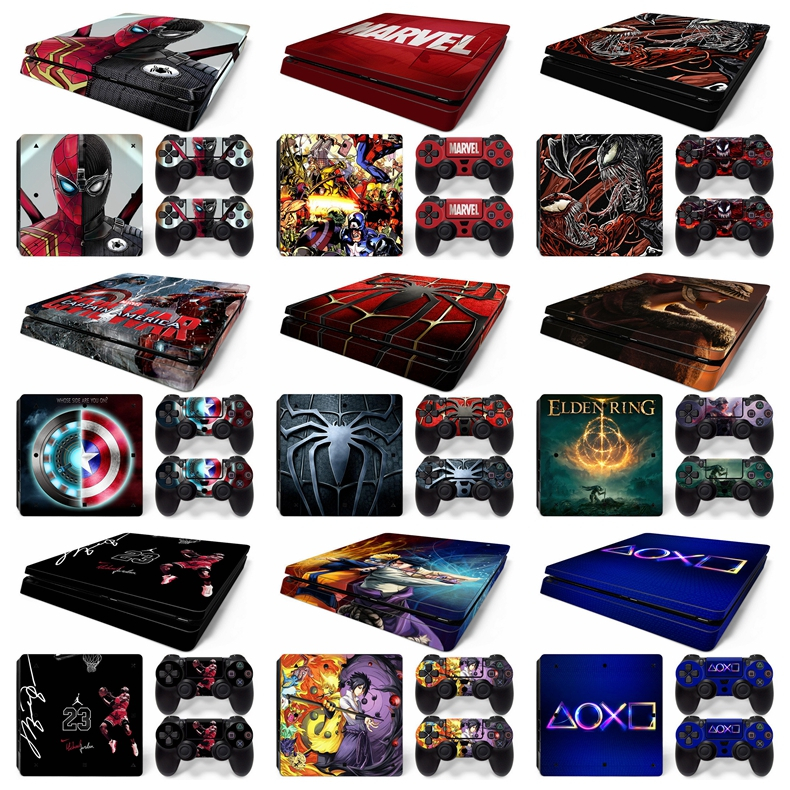 50 Colors PS4 Slim Console Skin Set Vinyl Decal Sticker for Playstation ...