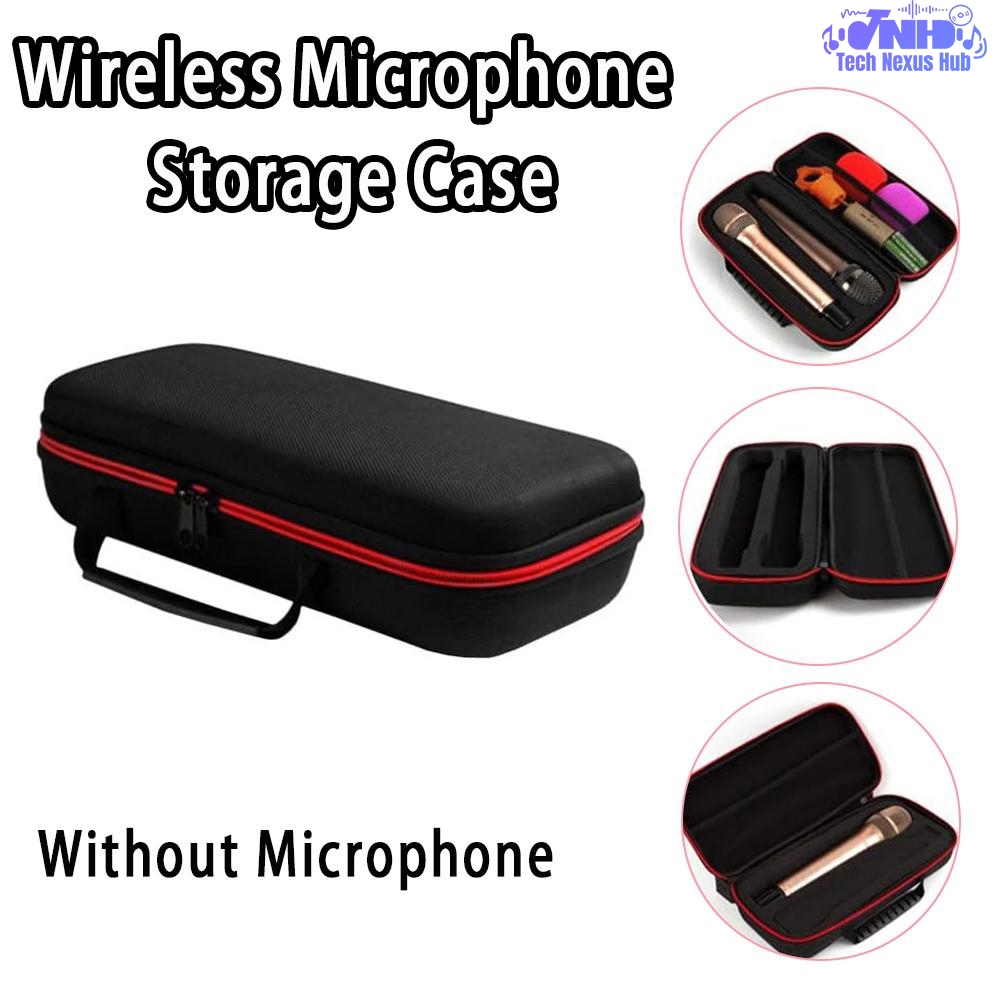 Generic Wireless Microphone Storage Case Shockproof Hard EVA Protect ...