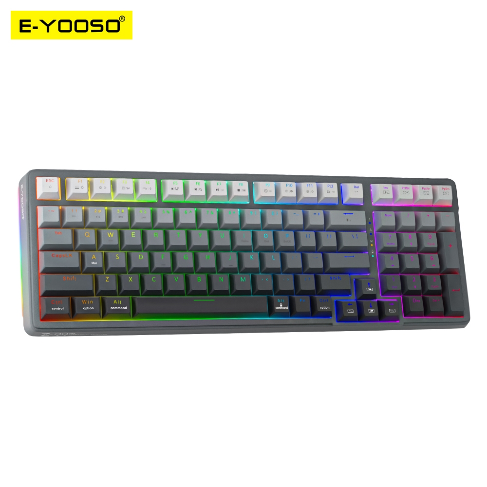 E-YOOSO Z99 RGB Mechanical Gaming Keyboard support Bluetooth 5.0 ...