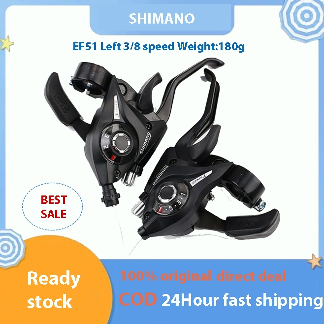 SHIMANO EF51 3x8 Speed Brake lever Combo Shifter MTB Bike 3/8 Speed ...