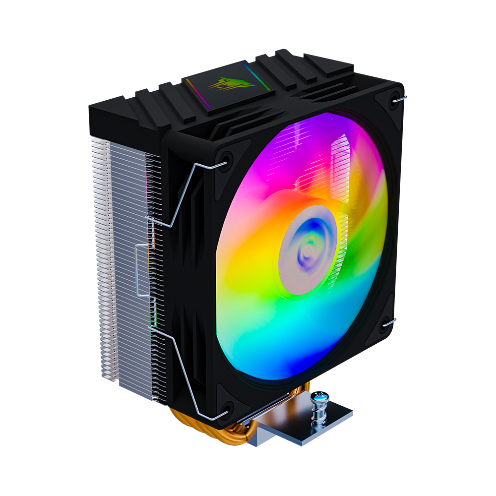 Jungle Leopard K400 CPU Cooler Black / White 4 Heat Pipes 120mm CPU Fan ...