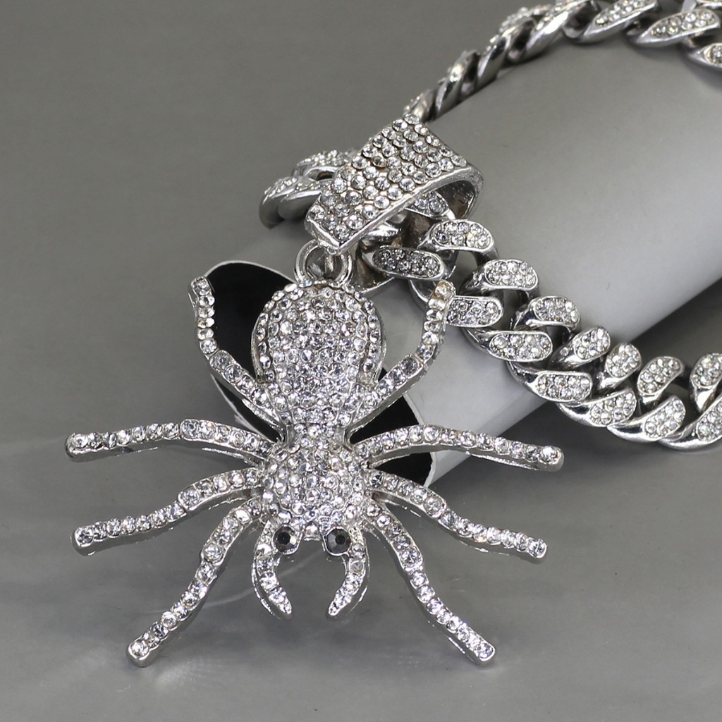 Hip Hop Diamond Spider Pendant Necklace Jewelry Gifts for Rappers ...