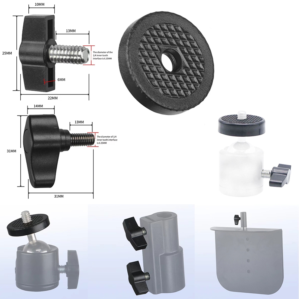 Multifunctional hand screwed rubber head screws cell phone live ...