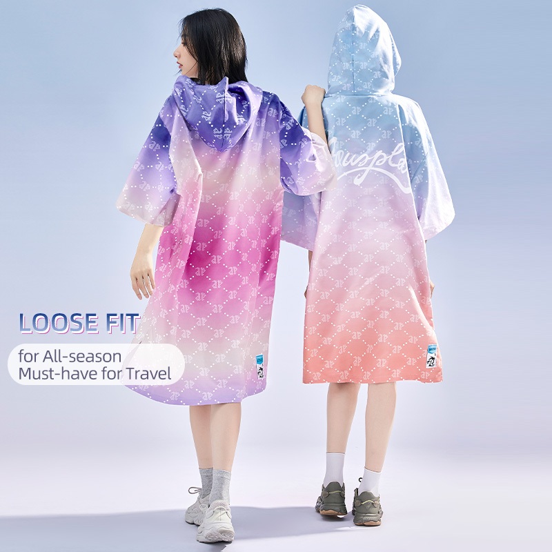 AquaPlay Surfing Poncho Quick Drying Beach Poncho Blanket Swim Towel ...