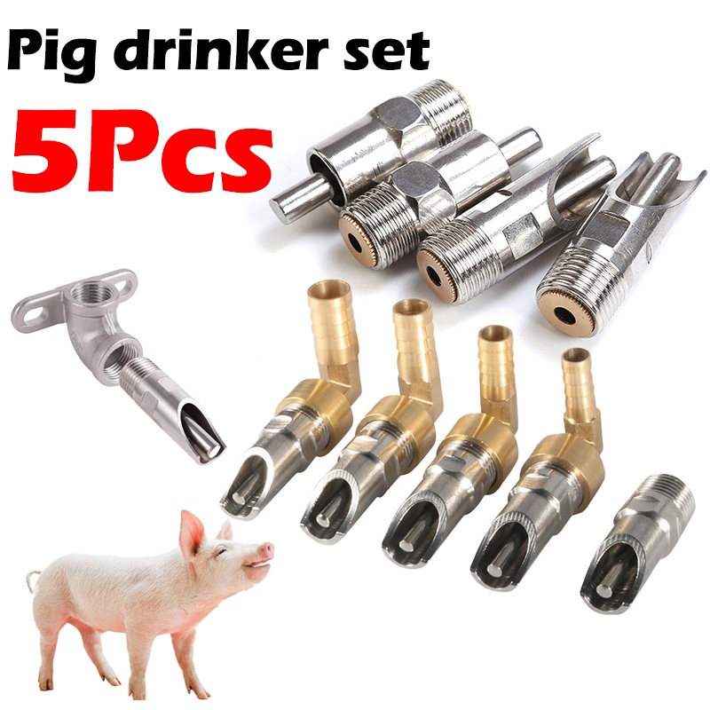 Automatic pig ddrinker Pig drinker set Piglet nipple drinker with Right ...